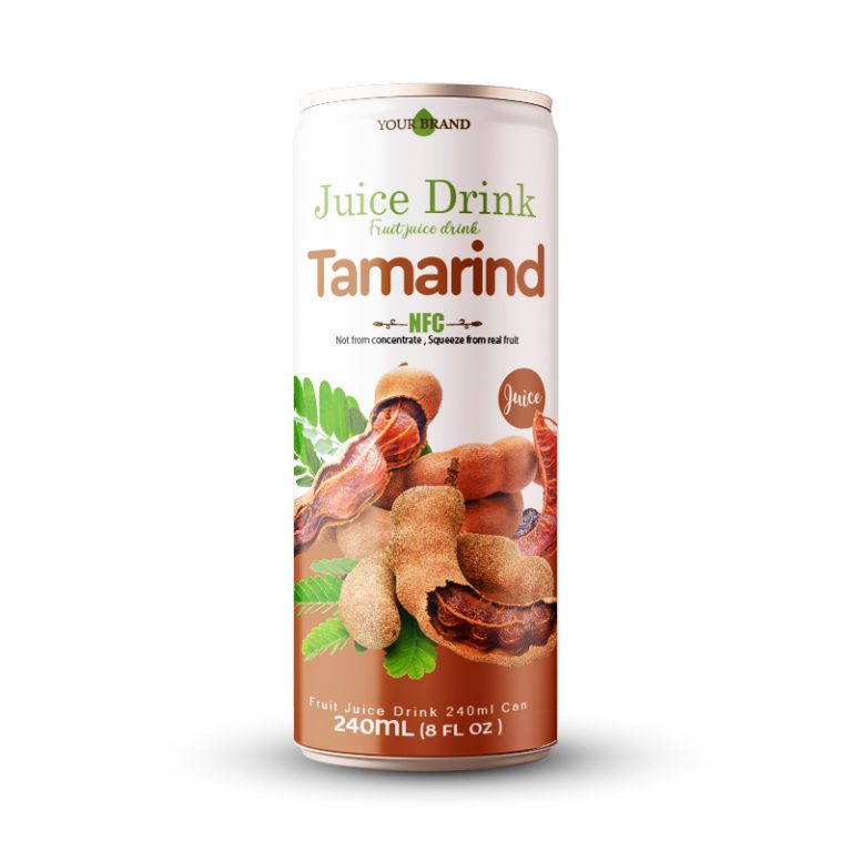 Tamarind Juice Drink 250ml Can Private Label - Tan Do