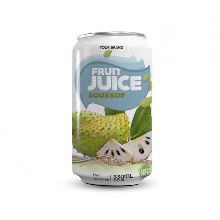 Soursop Juice Drink 330ml Can Private Label - Tan Do