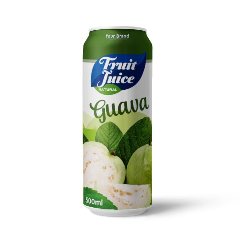 Guava Juice Drink 500ml Can Private Label - Tan Do