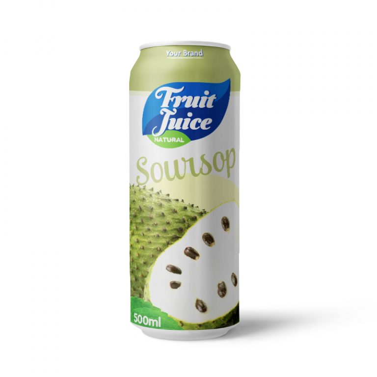 Soursop Juice Drink 500ml Can Private Label - Tan Do