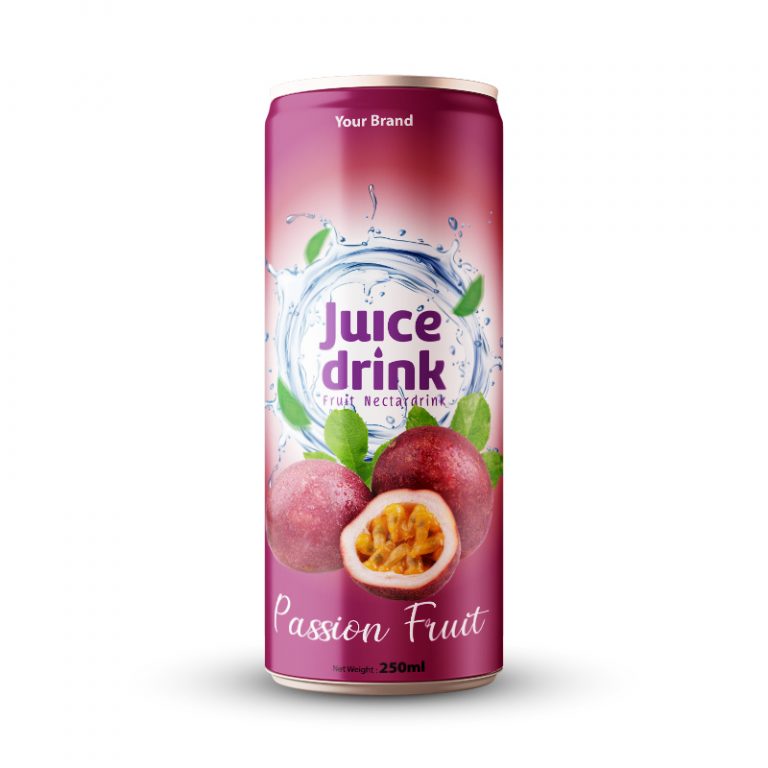 Passion Fruit Nectar 250ml Can Private Label - Tan Do