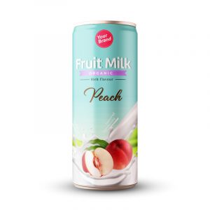 Peach Milk Drink 250ml Can Private Label - Tan Do