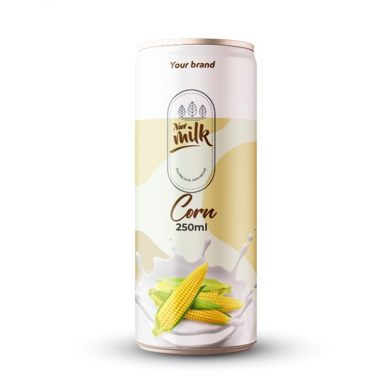 Corn Milk Drink 250ml Can Private Label - Tan Do
