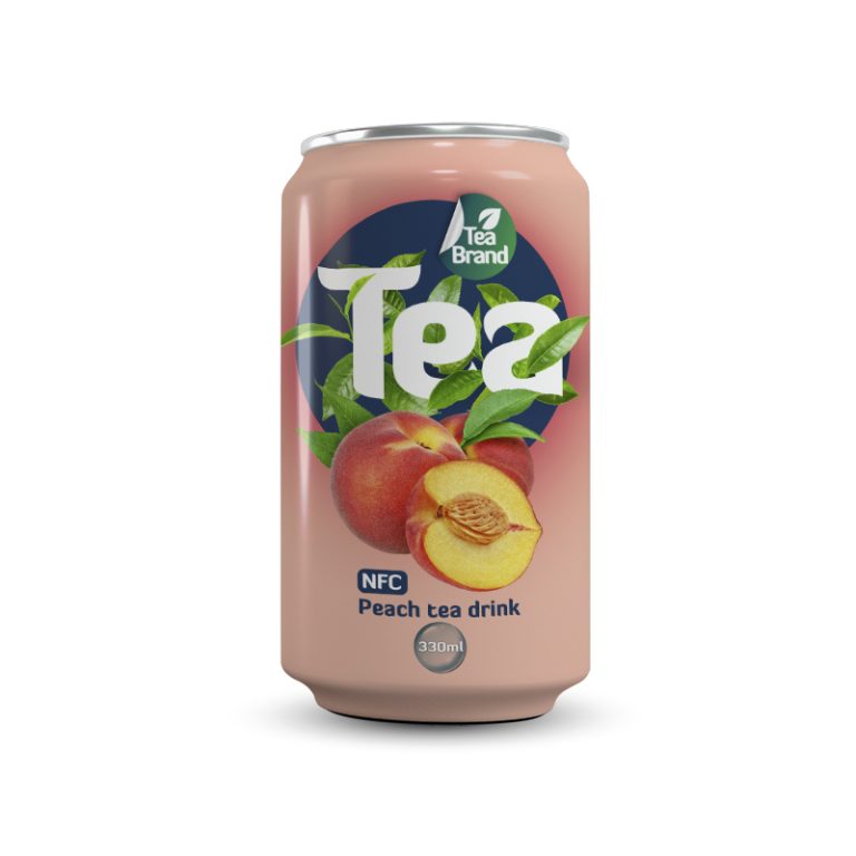 Peach Tea Drink 330ml Can Private Label - Tan Do