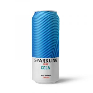 Cola Sparkling Water 500ml Can Private Label - Tan Do