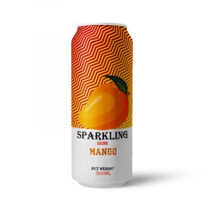 Mango Sparkling Water 500ml Can Private Label - Tan Do
