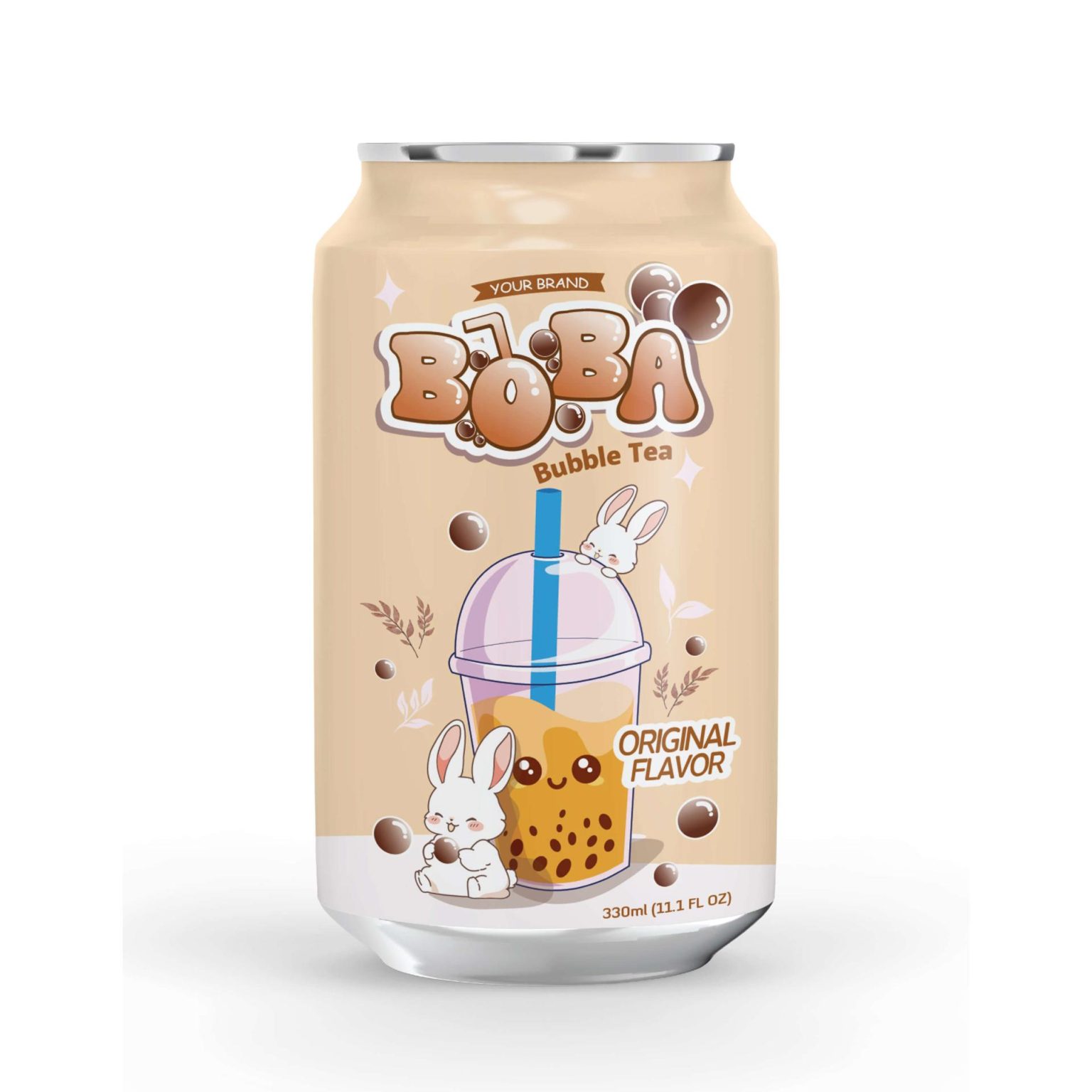 Bubble Milk Tea Drink 330ml Can Private Label Original Flavor - Tan Do