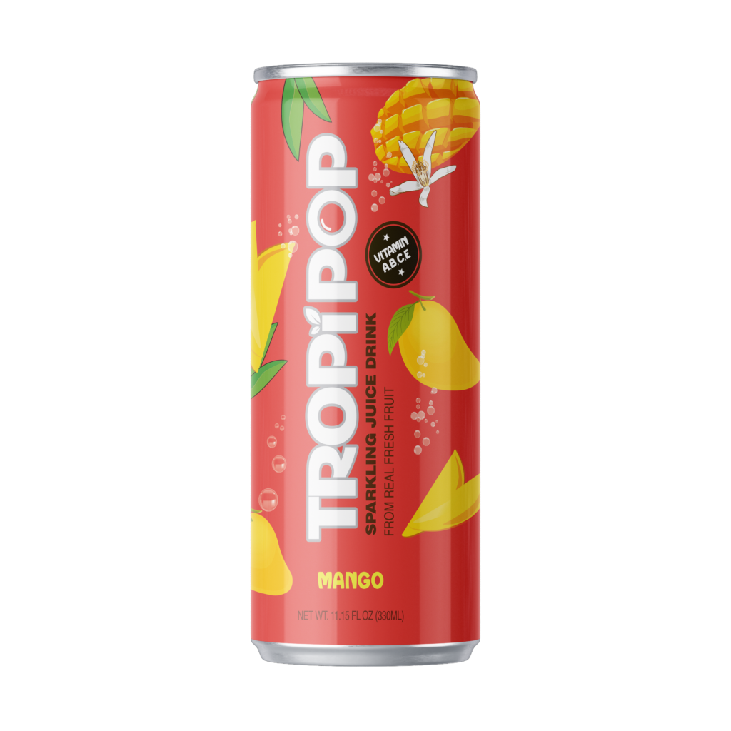 TROPIPOP Sparkling Juice Drink Mango Flavor - Tan Do