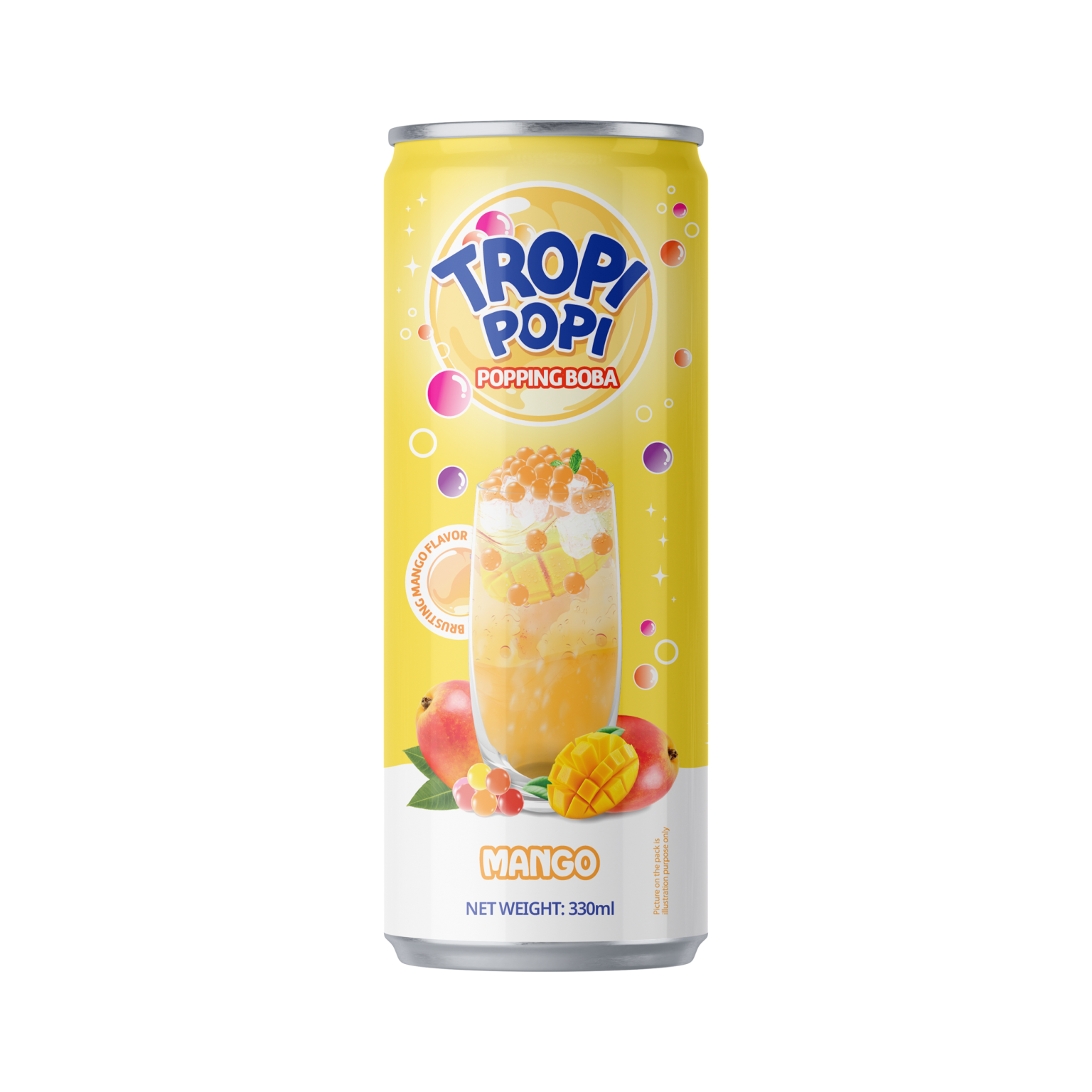 Tropi Popi Popping Boba Juice Drink Mango Flavor - Tan Do