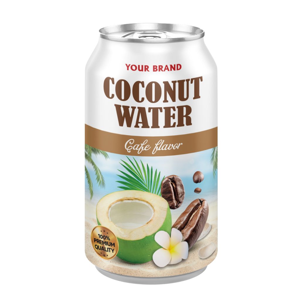 Coconut Water Cafe 330ml Can Private Label - Tan Do
