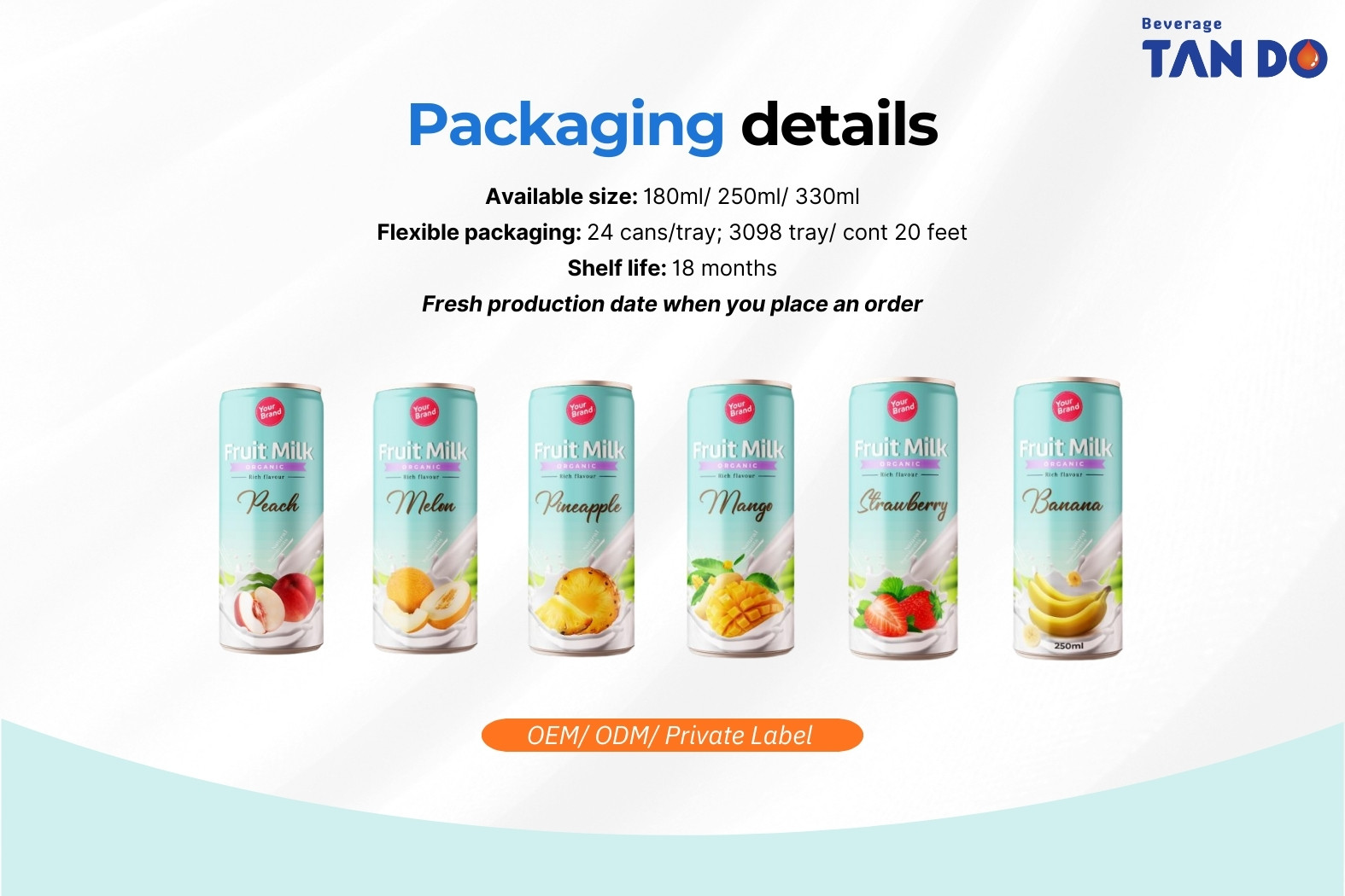 Fruit Milk Drink: A Ready-to-Launch Solution for Beverage Brands - Tan Do